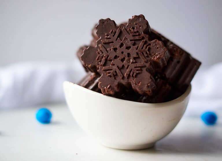 Chocolate Snowflakes - Keeping the Peas