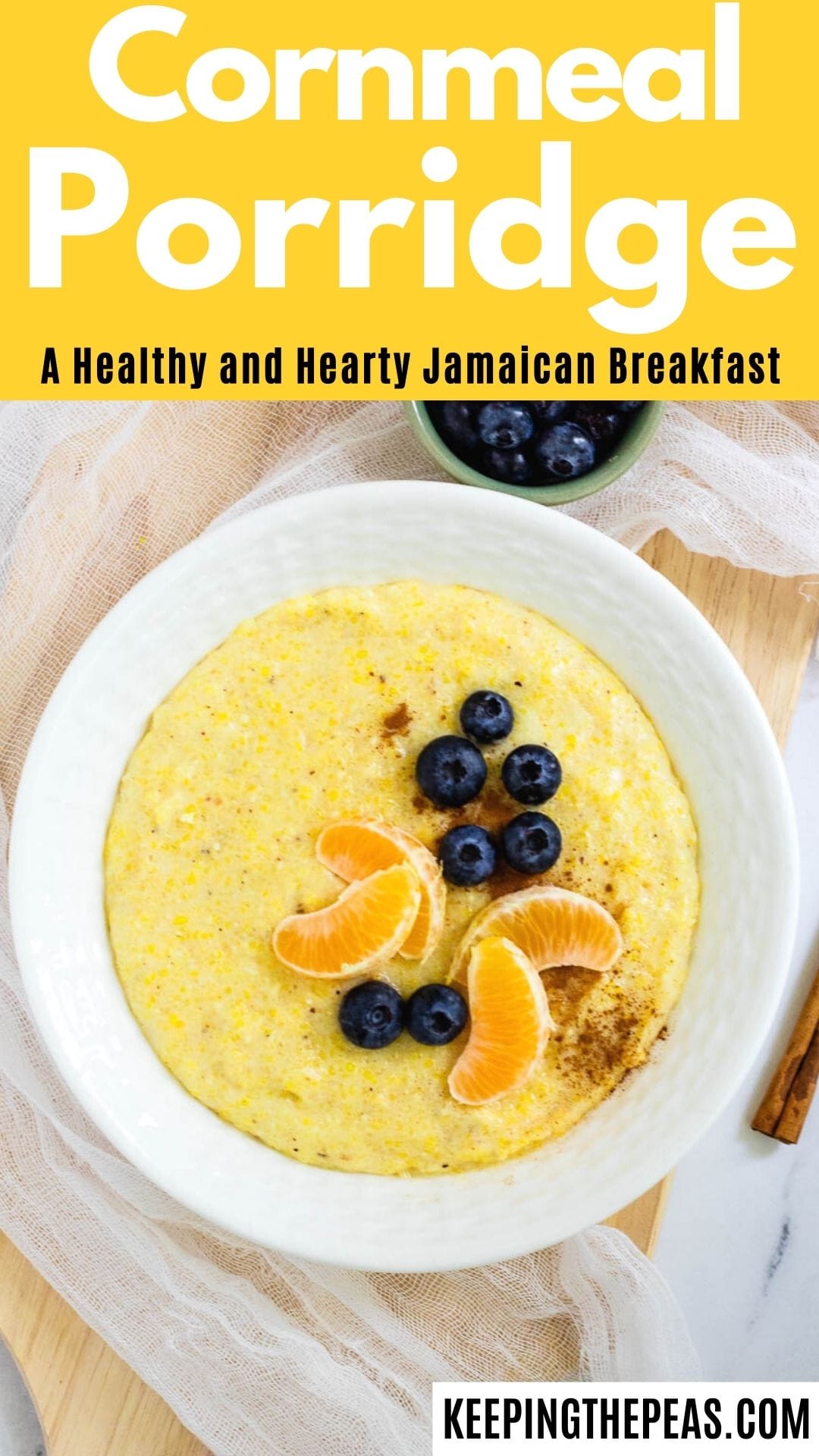 Cornmeal Porridge with Coconut Milk - Keeping the Peas