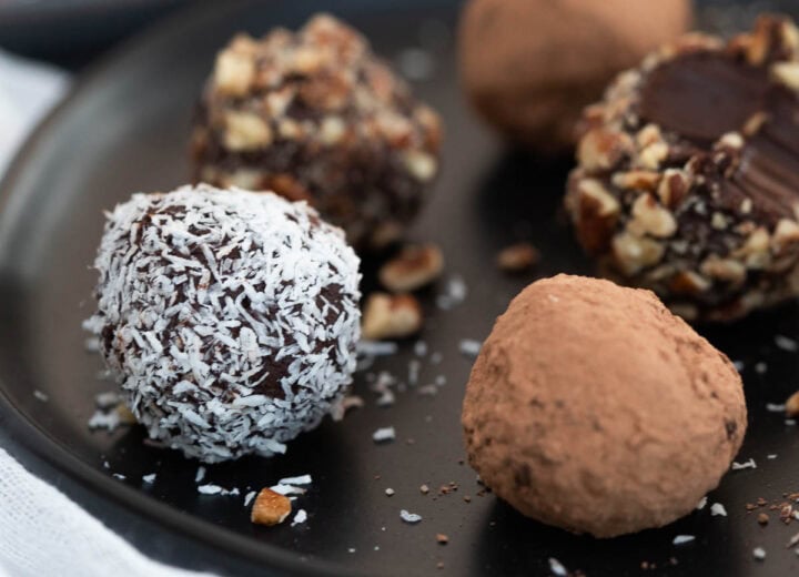 Vegan Truffles (2 Ingredients) - Keeping the Peas