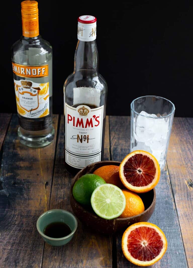 Vodka Blood Orange Cocktail - Keeping the Peas